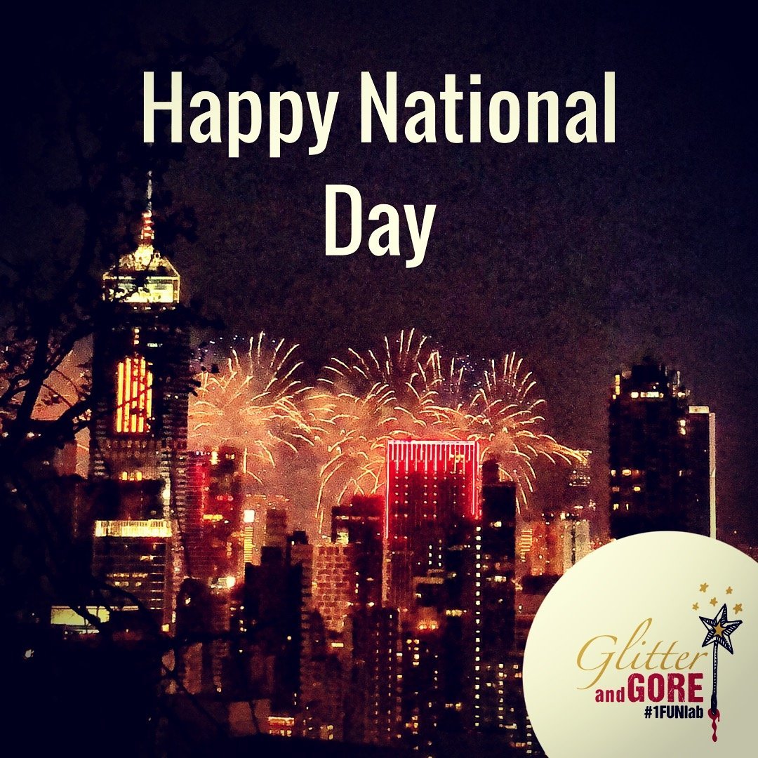 Happy National Day 2018 - Glitter and Gore
